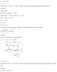 Introduction To Trigonometry, Class 10 Mathematics NCERT Solutions