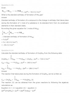 Thermodynamics, Class 11 Chemistry NCERT Solutions