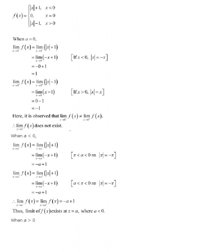 Limits And Derivatives, Class 11 Mathematics NCERT Solutions