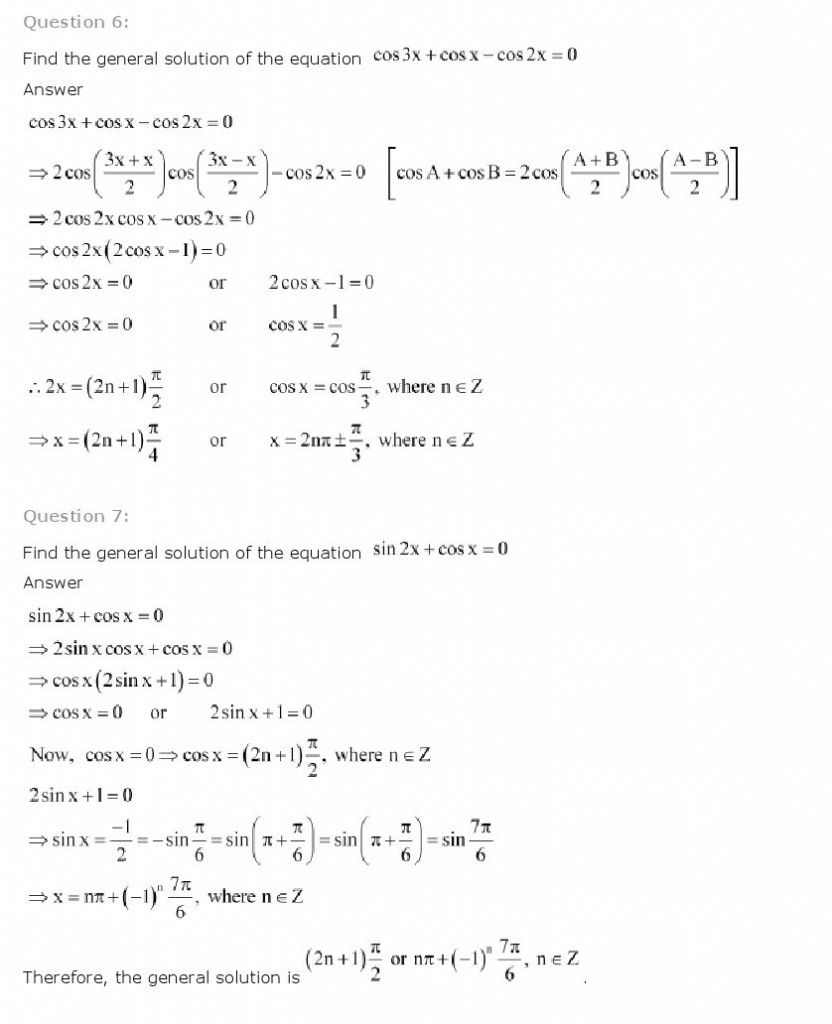 Trigonometric Functions, Class 11 Mathematics NCERT Solutions