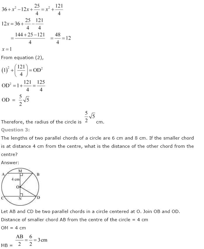 Circles Class 9 Mathematics NCERT Solutions Circles Class 9 Mathematics NCERT Solutions